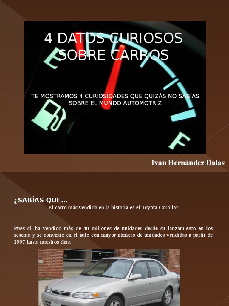 4 Datos Curiosos Sobre El Mundo Automotriz