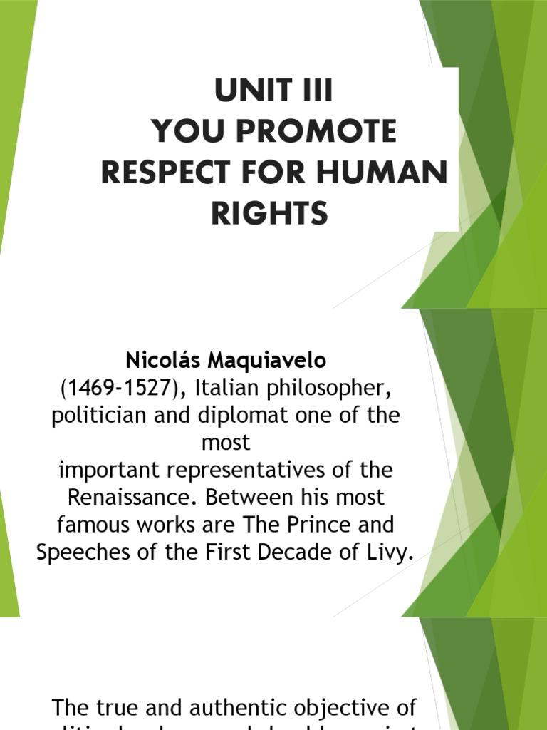 Promoting Respect for Human Rights Through Good Governance and the ...