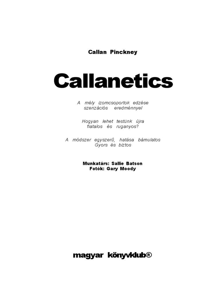 Callan Pinckney - Callanetics PDF | PDF
