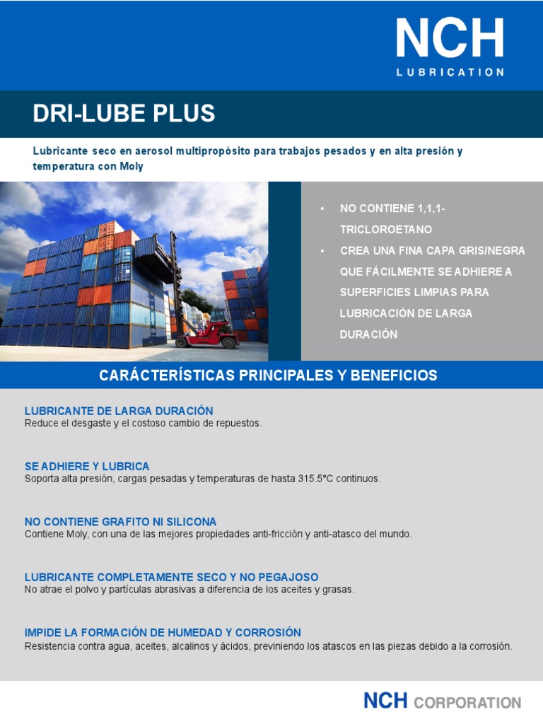 5438 Dri-Lube Plus | Descargar gratis PDF | Lubricante | Petróleo