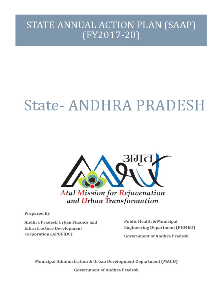 State-Andhra Pradesh: State Annual Action Plan (Saap) (FY2017-20) | PDF | Sewage Treatment ...