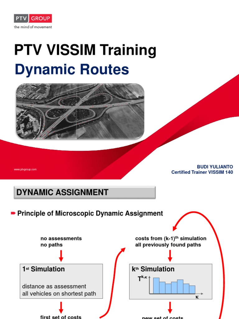 Vissim Training 12 Dynamic Routes Pdf Matrix Mathematics