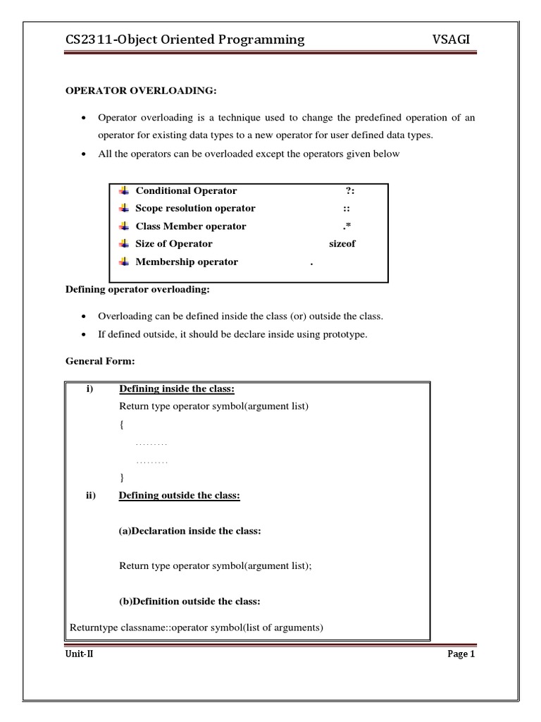 Oops Unit 2 | Download Free PDF | Inheritance (Object Oriented Programming) | Class (Computer ...