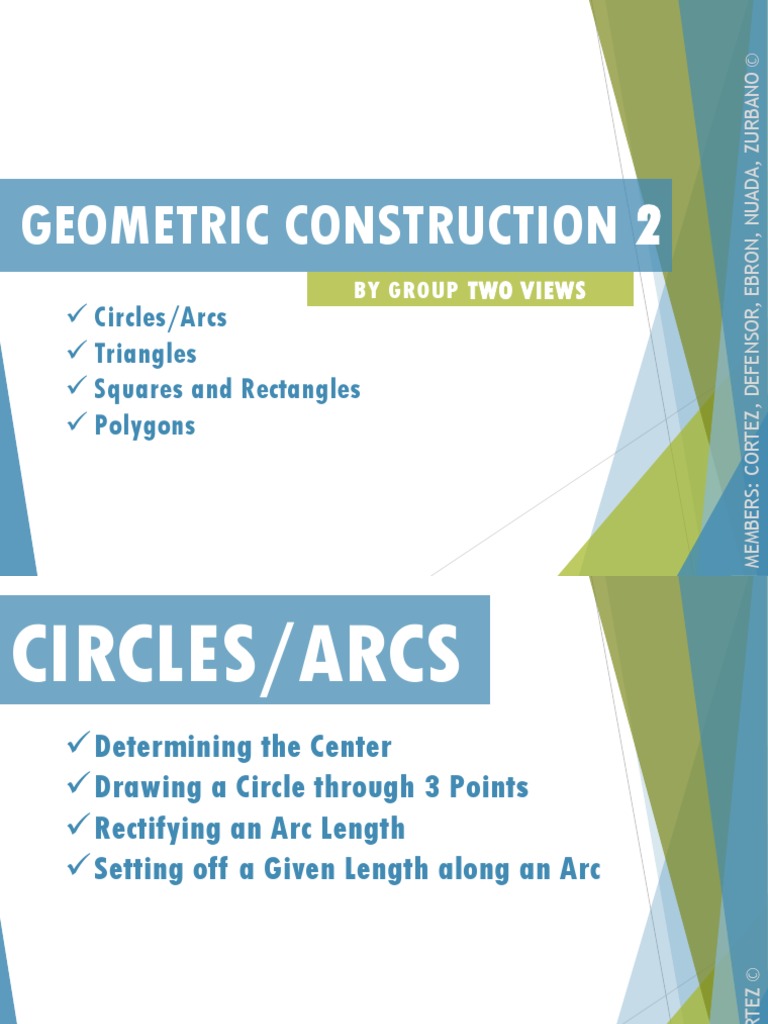 Lecture 2 - Geometric Construction 2 | PDF | Circle | Triangle