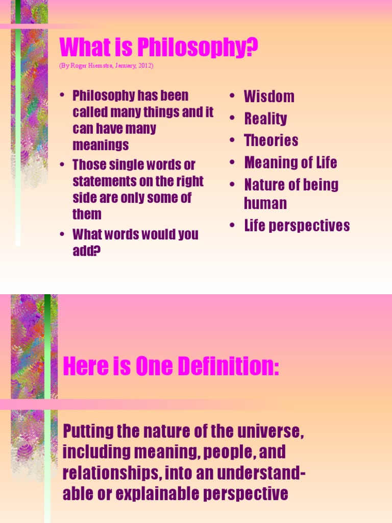 What is Philosophy? Exploring Definitions and Philosophical Systems ...
