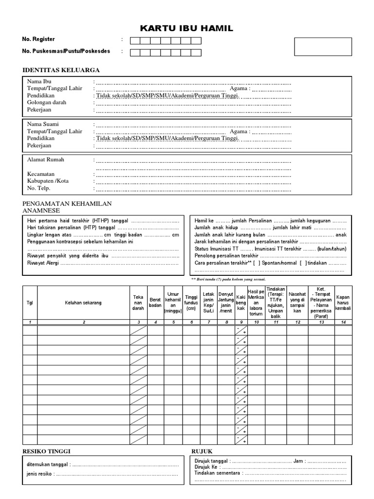 Kartu Ibu Hamil