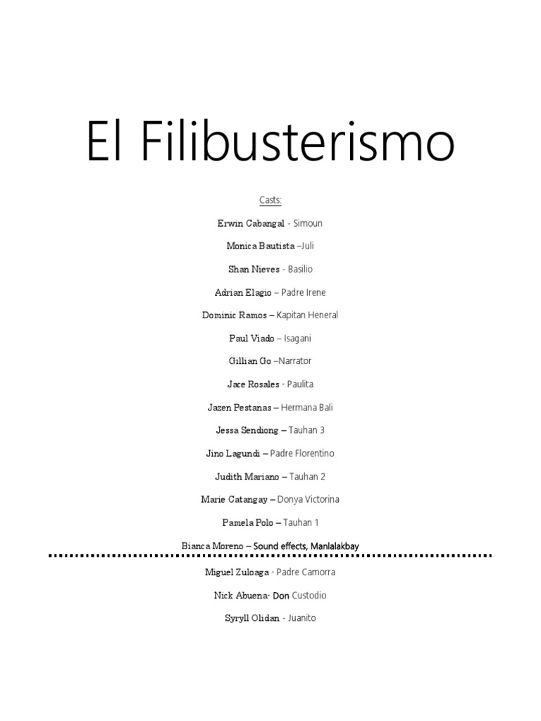 El FIli Final Script | PDF