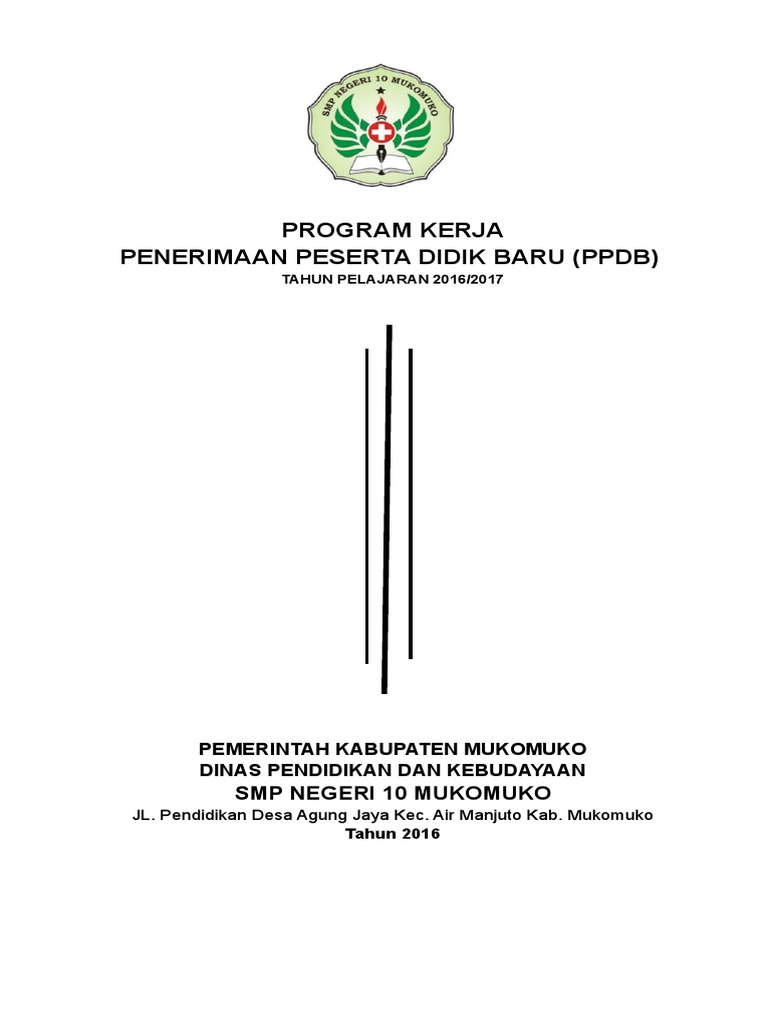 Program Kerja PPDB | PDF | Karier & Perkembangan