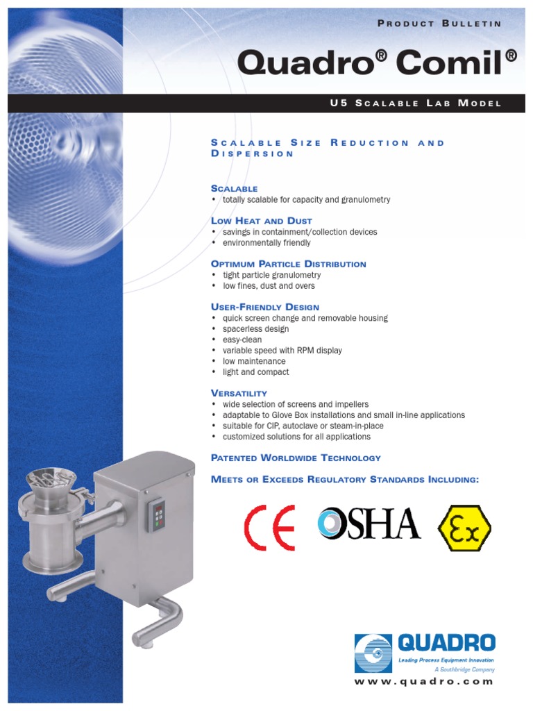 Comil U5 Lab Model Brochure PDF | PDF | Science | Technology (General)