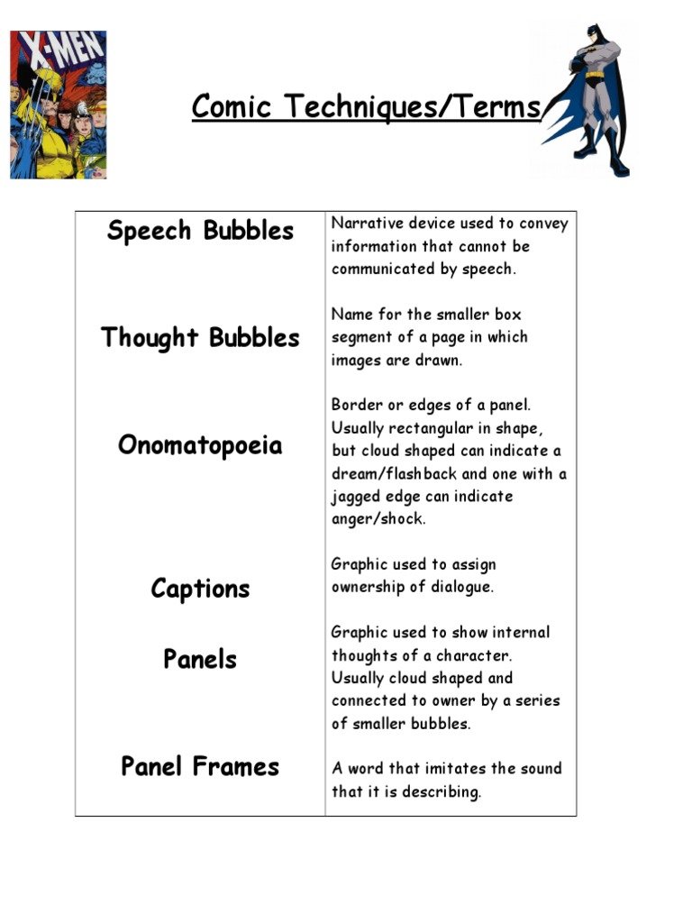 Comic Techniques | PDF