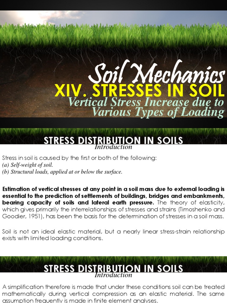 14 - Stresses in Soils (Stress Increase Due To Various Types of Loading ...