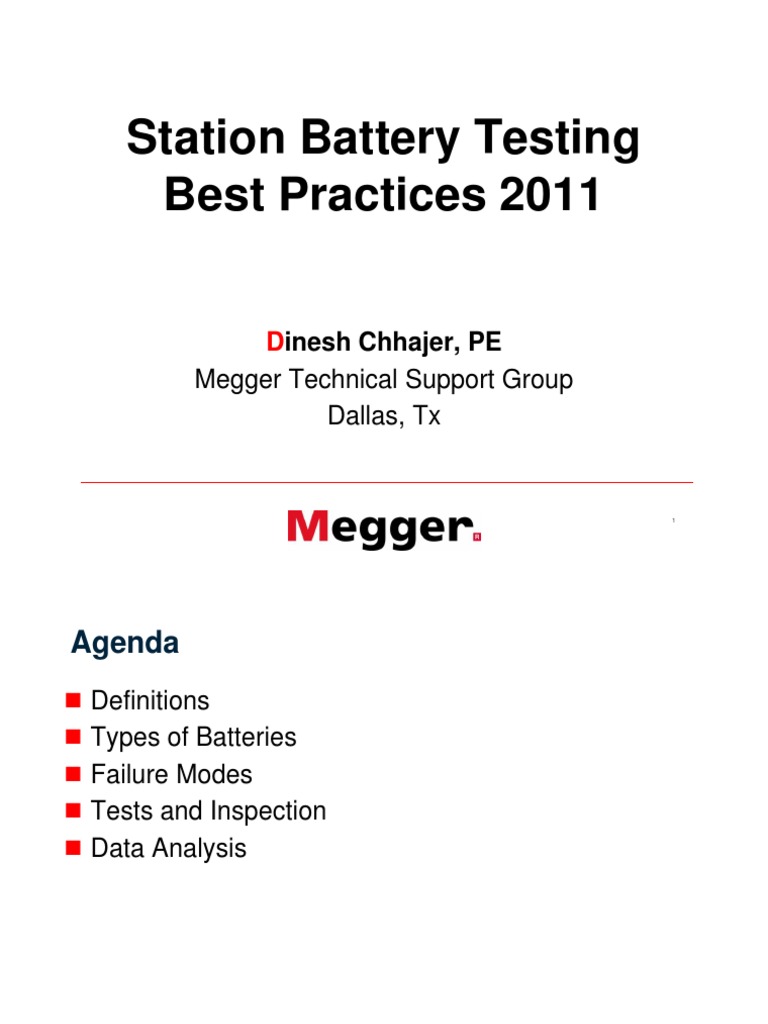 Best Practices for Battery Testing | PDF | Battery (Electricity ...