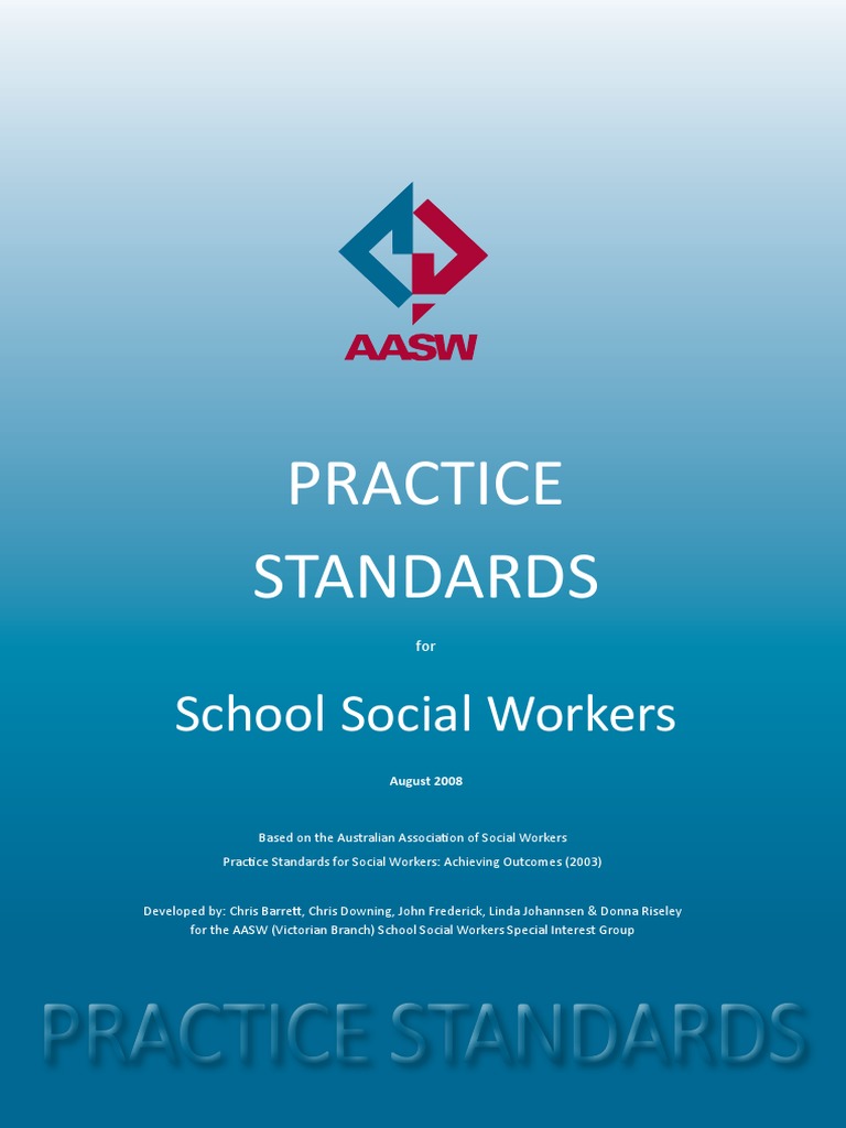 AASW Practice Standards For School Social Workers 2008 | PDF | Social Work | Evaluation