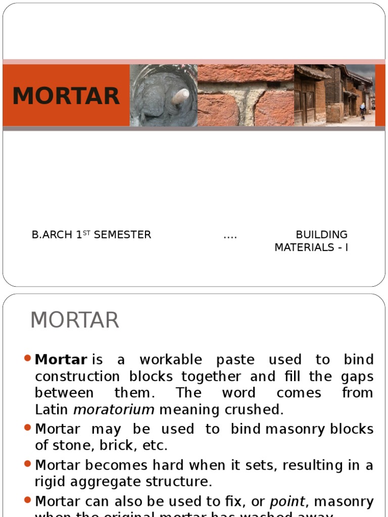 Mortar Pdf Mortar Masonry Masonry