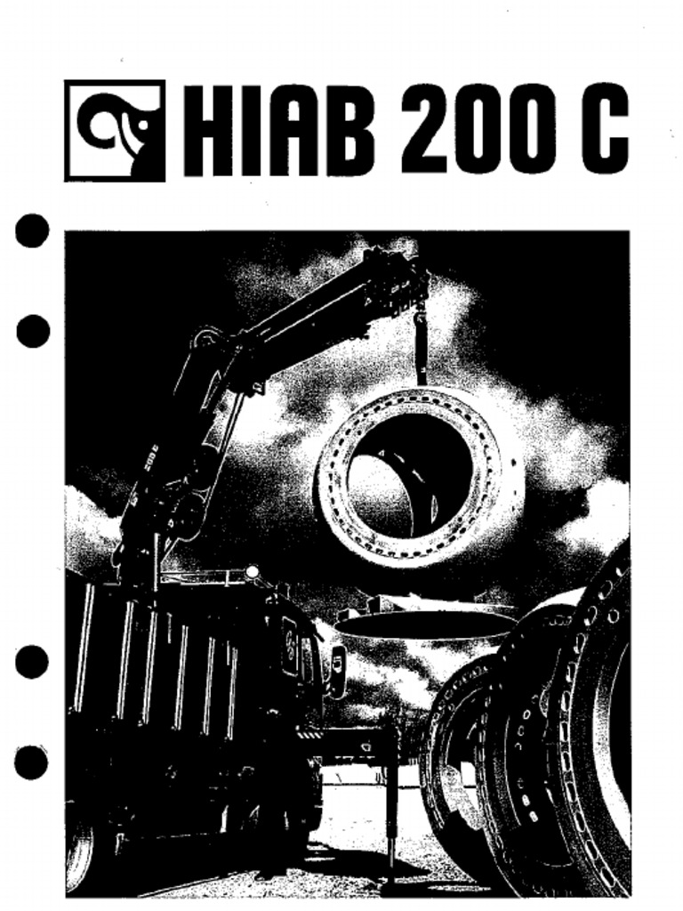 Hiab 200C Manual Operador y Mantención | PDF