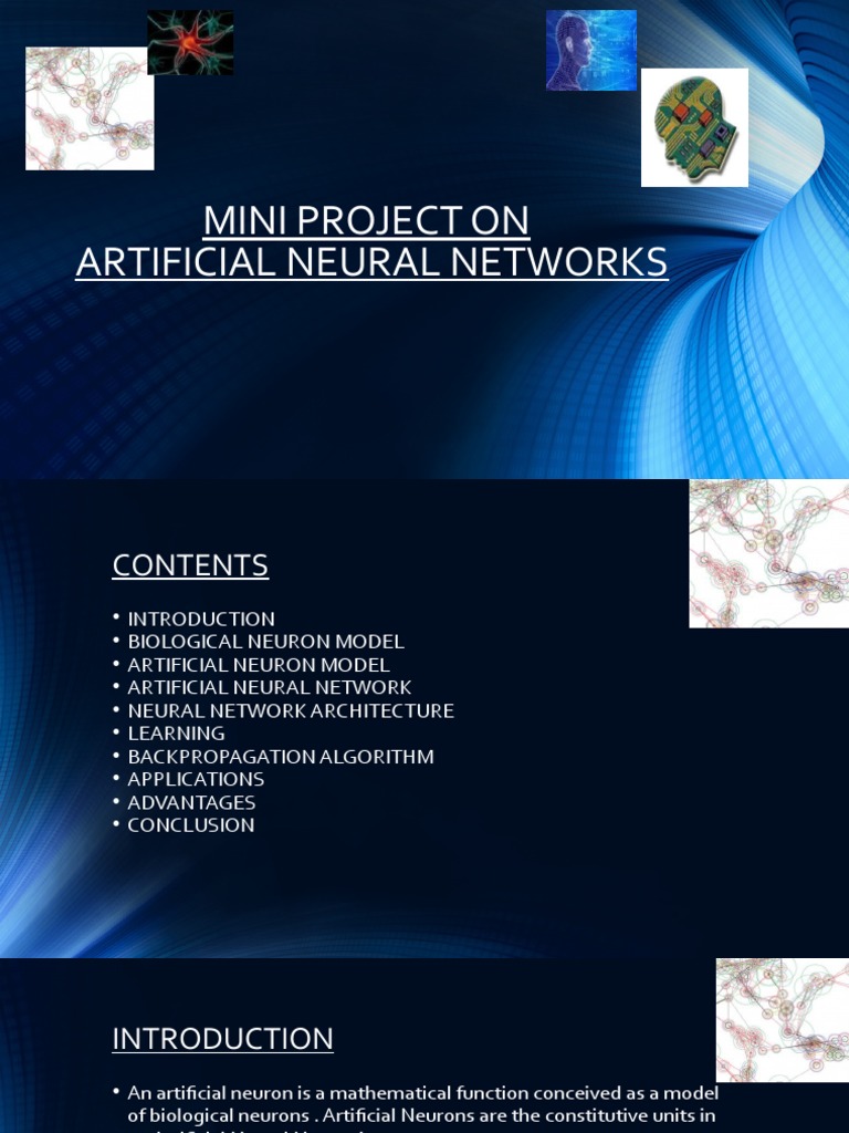 Artificial Neural Networks - MiniProject | PDF | Artificial Neural Network | Neuron