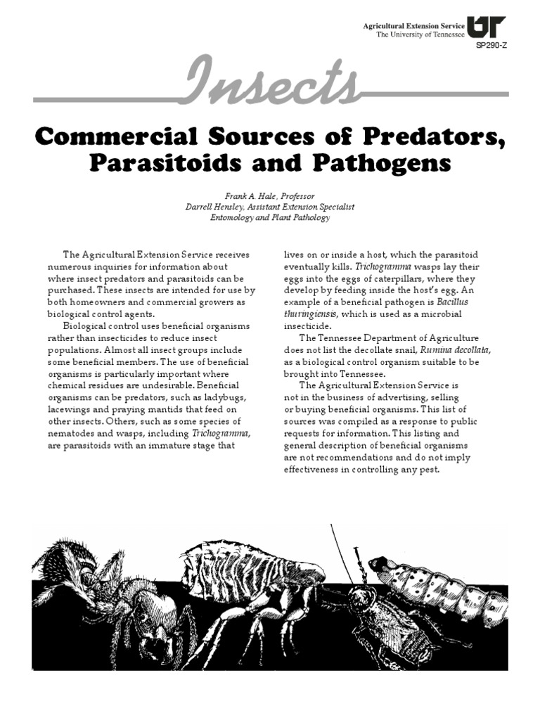 Commercial Sources of Predators, Parasitoids and Pathogens | Download ...