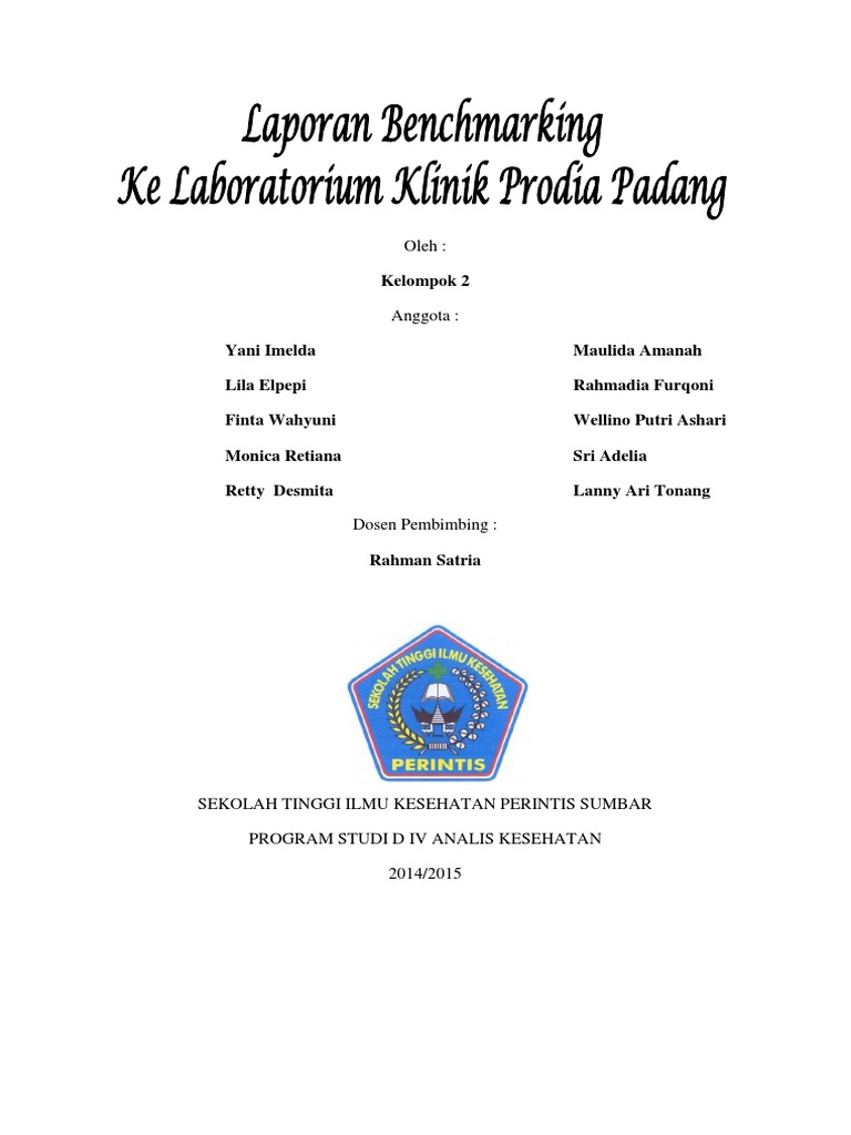 Laporan Benchmarking Klinik Prodia Padang | PDF | Bisnis