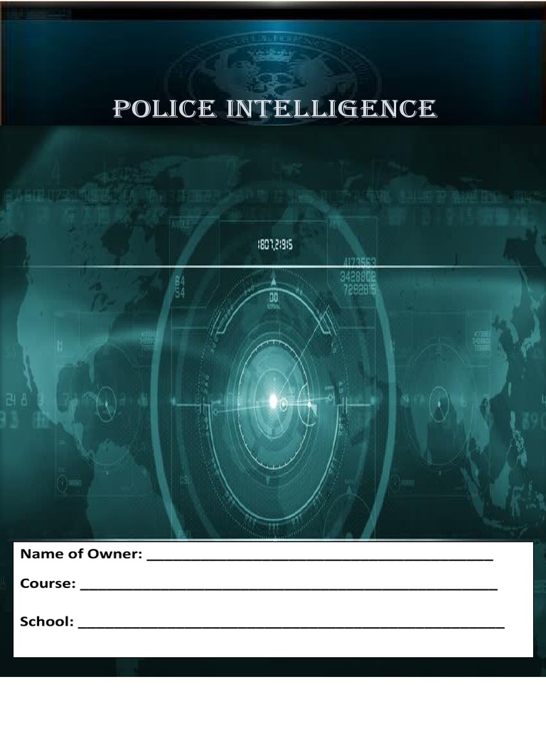 Police Intelligence | PDF | Military Intelligence | Counterintelligence
