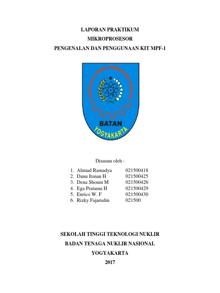 Laporan Praktikum Mikroprosesor (Pengenalan Dan Penggunaan Kit Mpf-1) | PDF