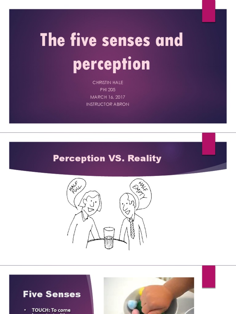 The five senses and perception.pptx The five senses and perception.pptx