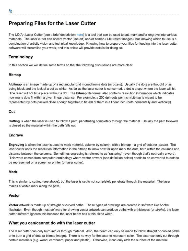 Preparing Files For The Laser Cutter PDF | PDF | Adobe Photoshop ...