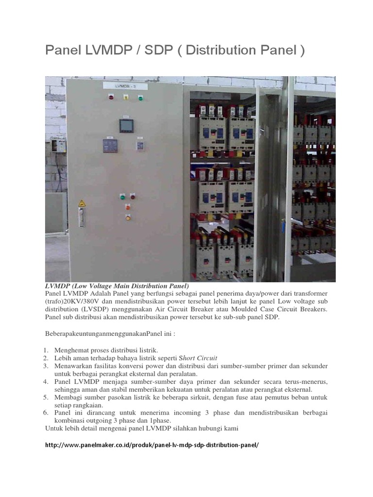 Panel LVMDP | PDF | Komputer | Teknologi & Rekayasa
