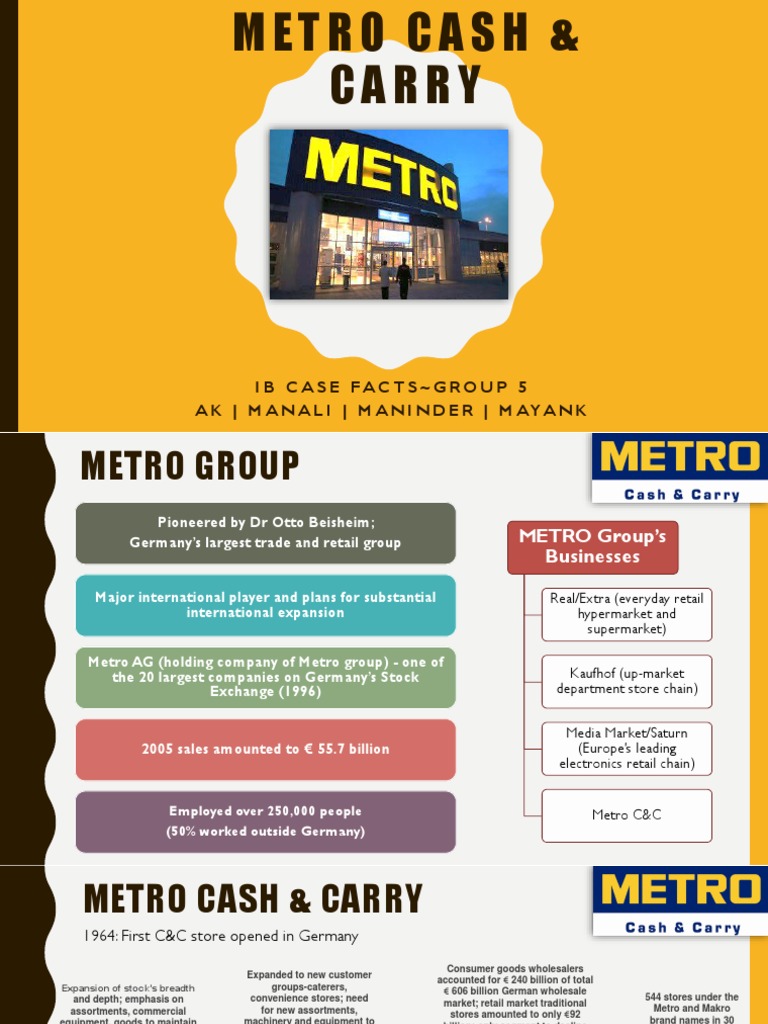 Metro Cash and Carry | PDF | Retail | Warehouse