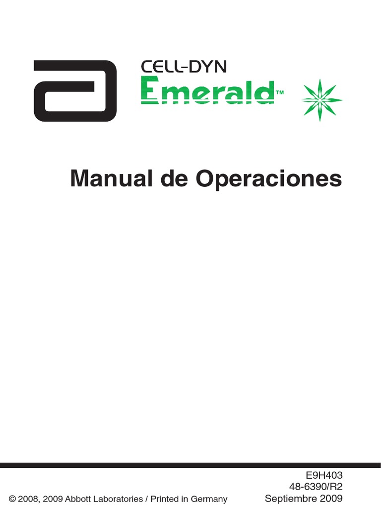 Cell Dyn Emerald Manual PDF | PDF | Patentar | Información