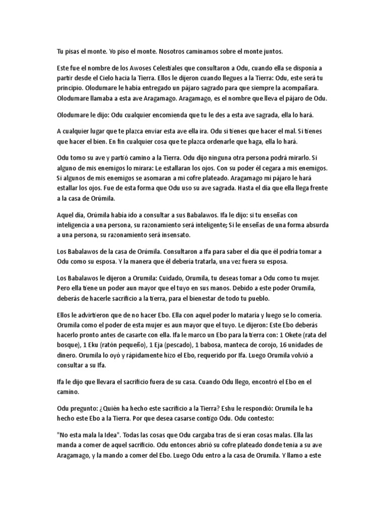 Igba Iwa Oddu (Patakie) | PDF | Religión y creencia