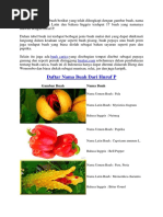 Daftar Buah Berawalan Huruf G | PDF