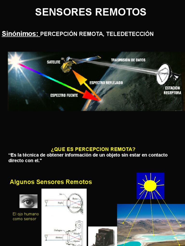 Introducción a Sensores Remotos y Teledetección | PDF | Sensores ...