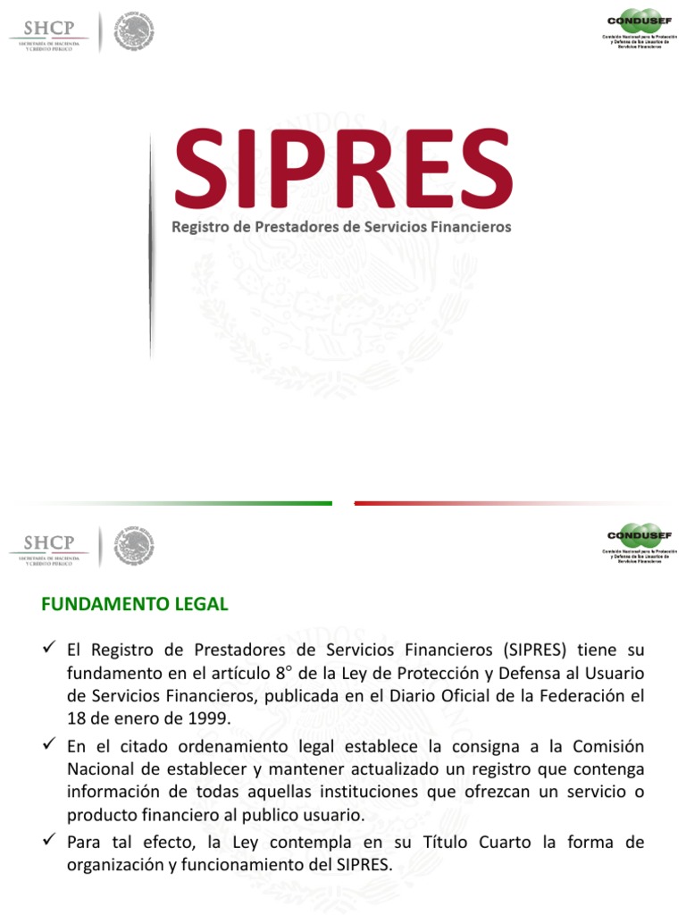 Condusef SIPRES | Institución | Bancos