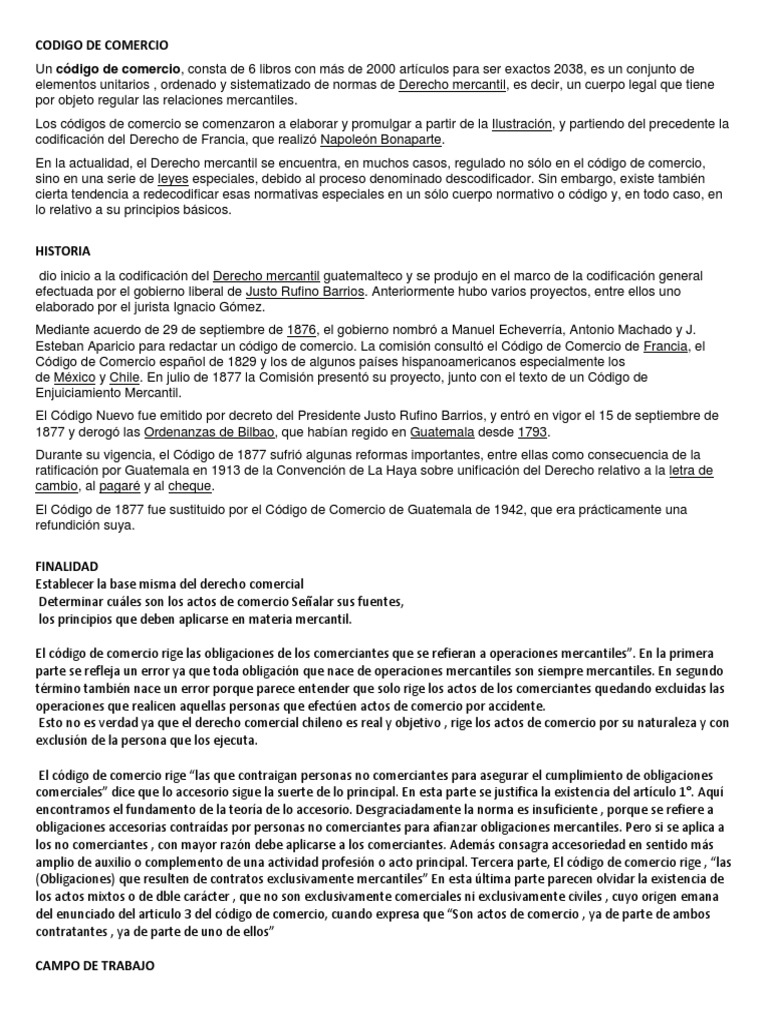 Codigo de Comercio | PDF | Alcalde | Universidad