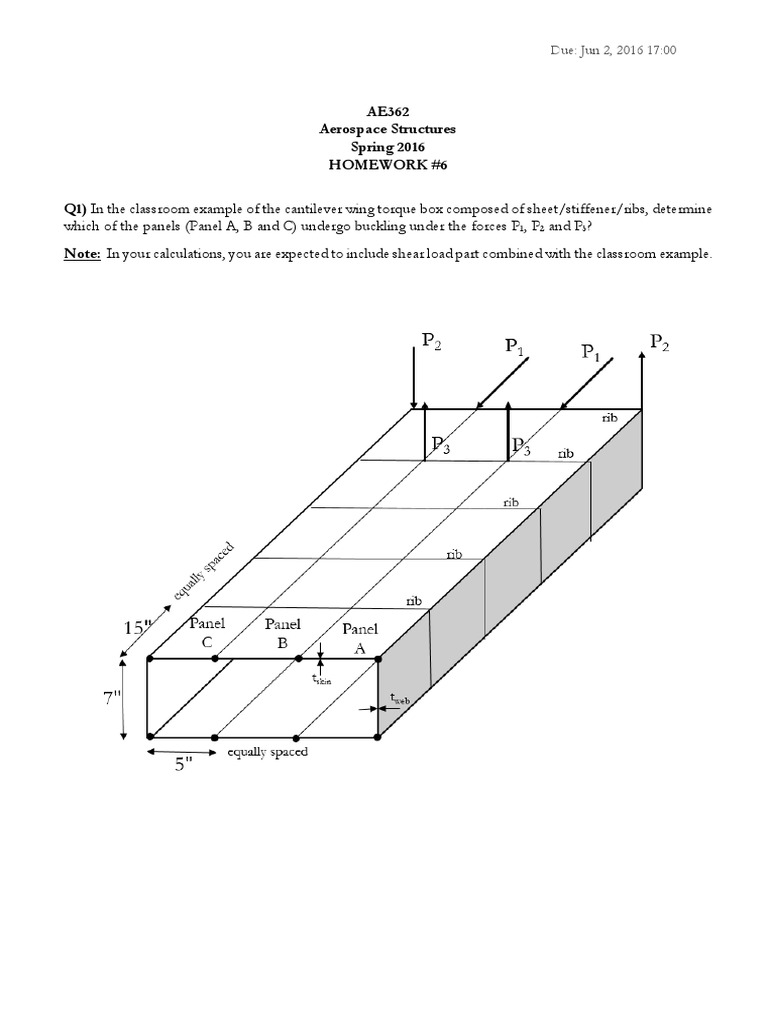 HW06 Aerospace Structure | PDF