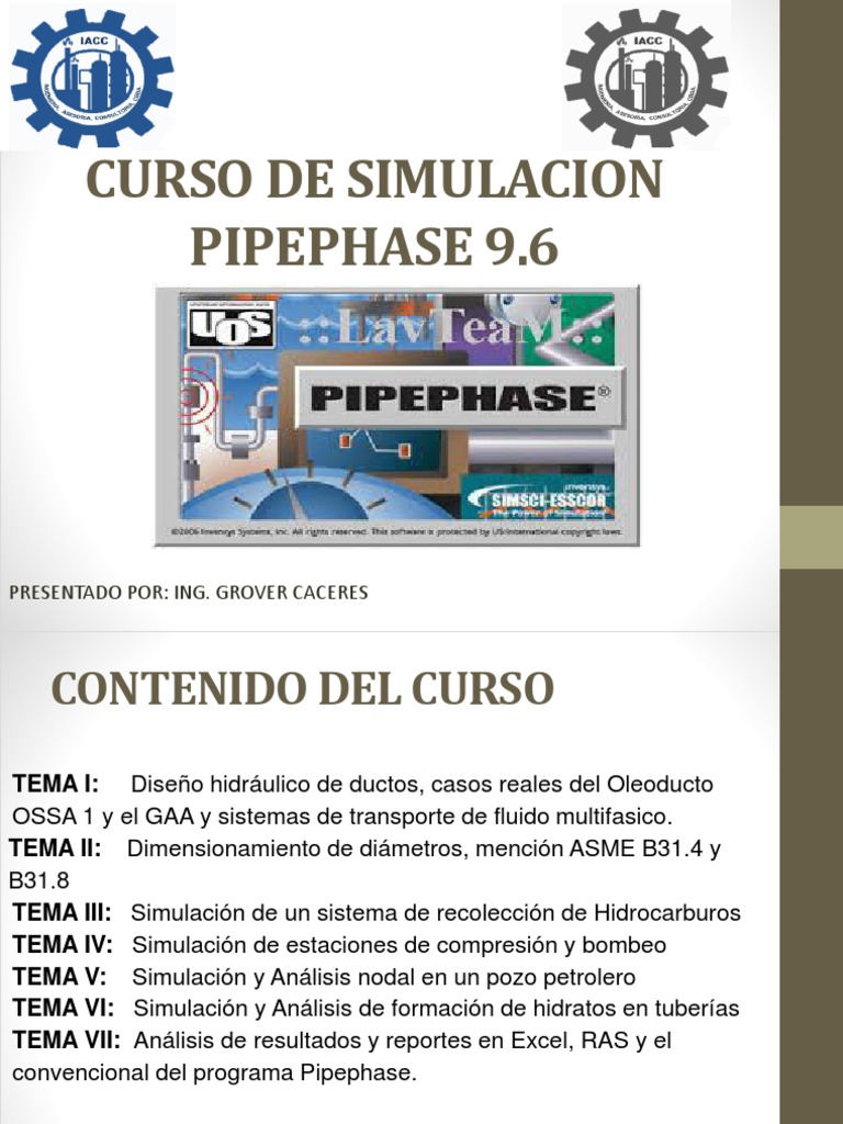 PIPEPHASE Ultimo | PDF | Gas natural | Presión