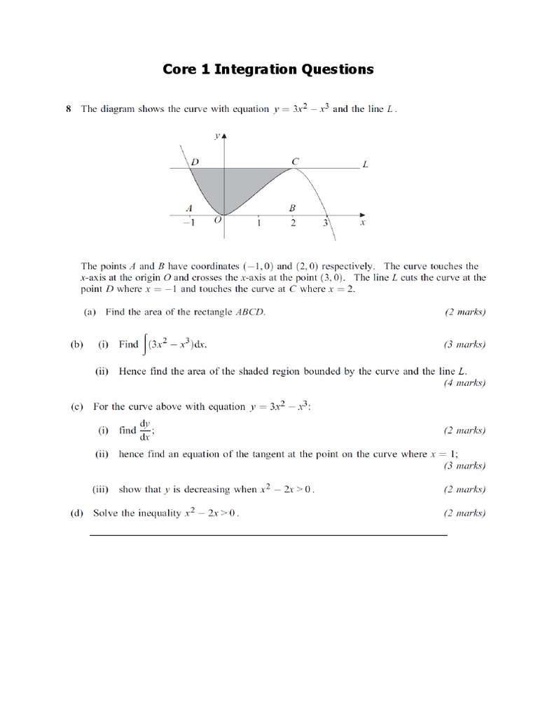 Core 1 Integration Questions | PDF