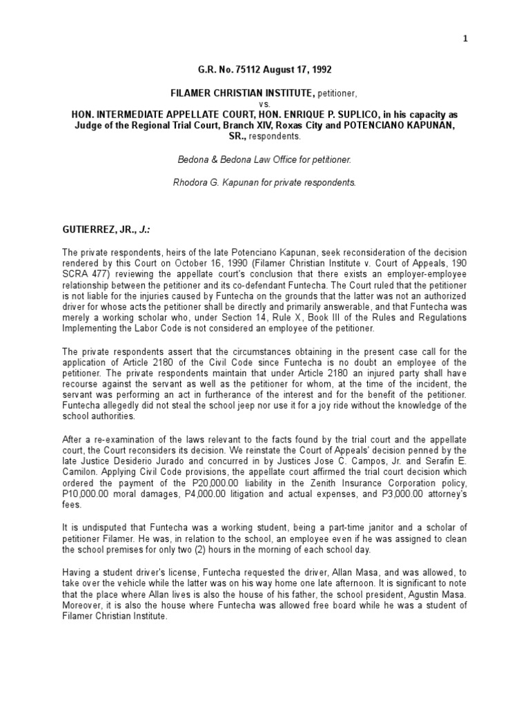 Legal Liability in Employer-Employee Cases | PDF | Unfair Labor ...