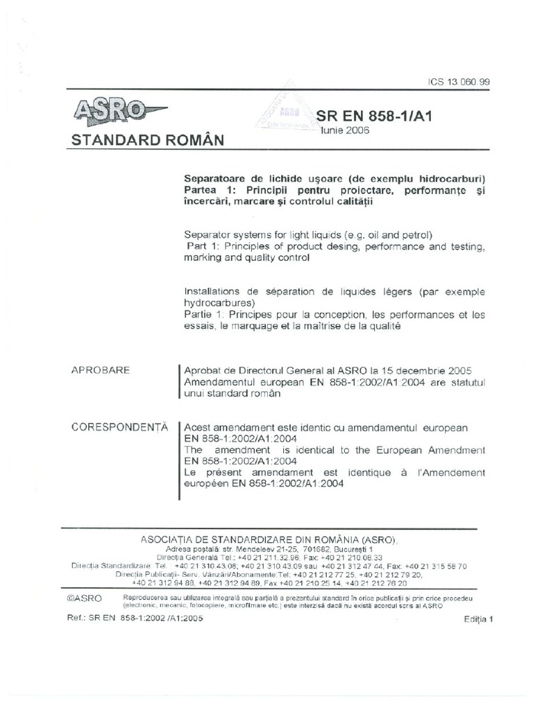 SR en 858-1A1_2006_Separatoare de Lichide Usoare