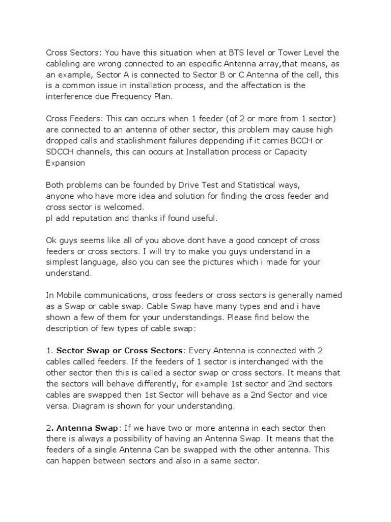 Cross Sectors | PDF | Antenna (Radio) | Telecommunications Engineering