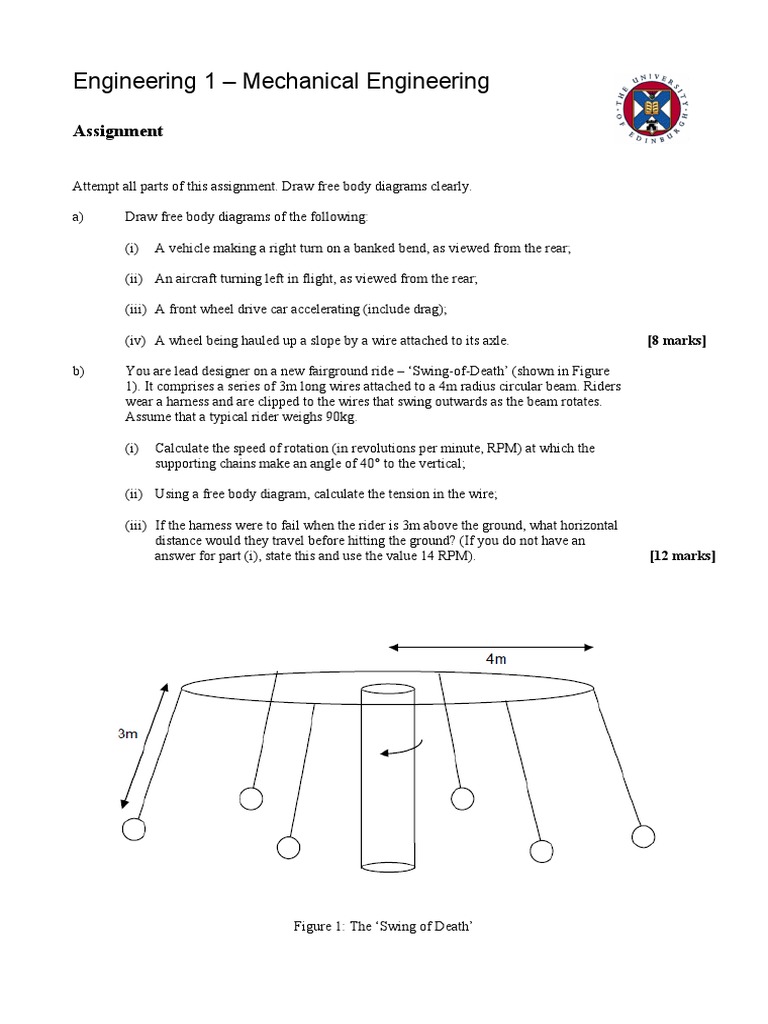 Engineering 1 Mechanical Assignment | PDF