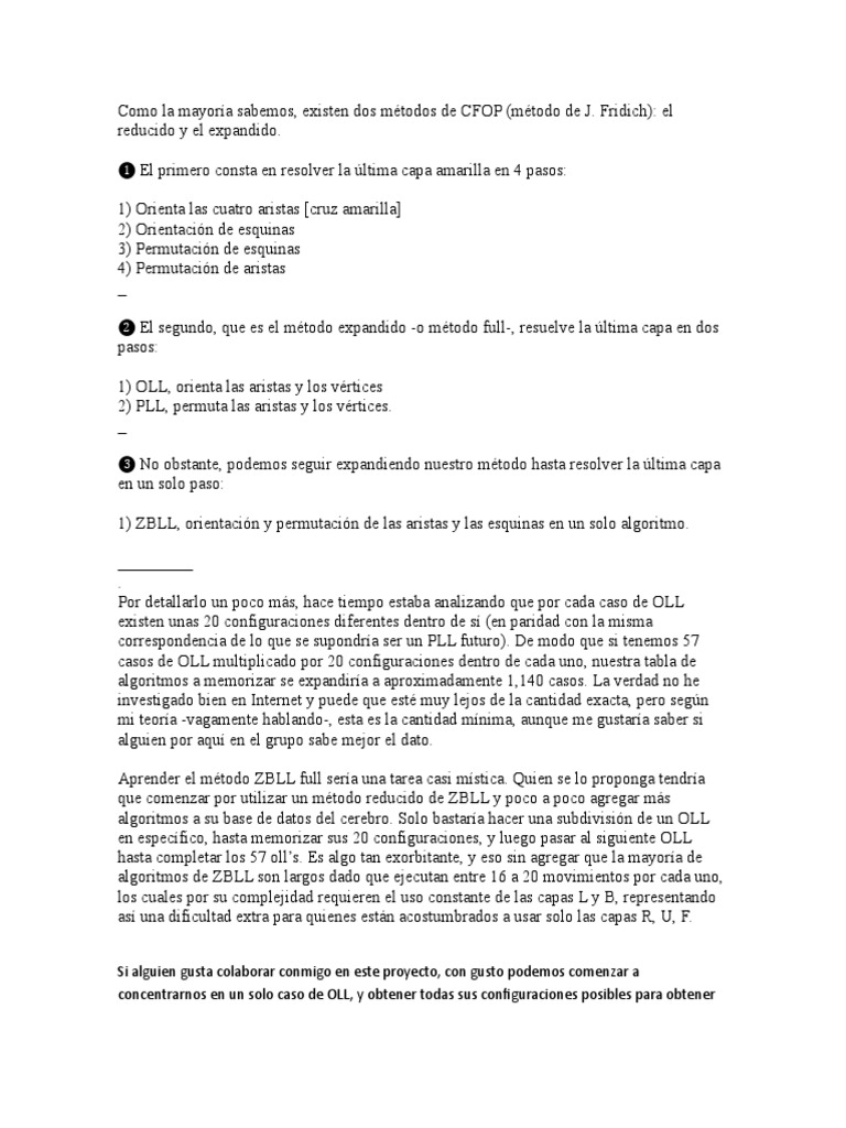 Ismael F. M. - ZBLL | PDF