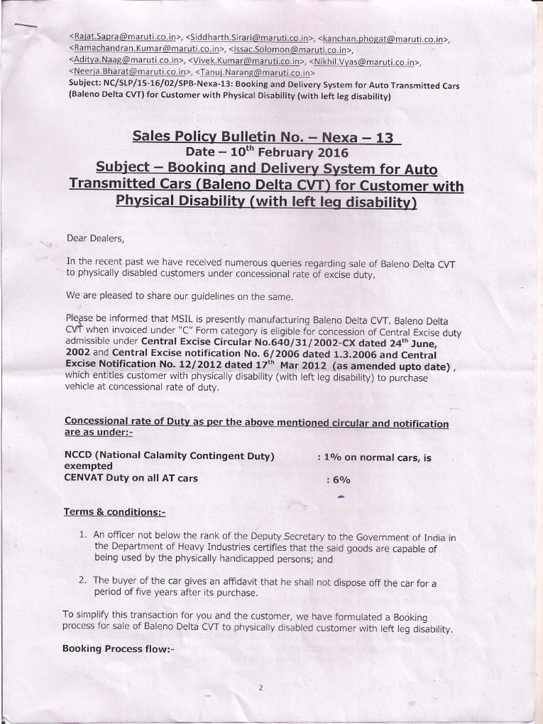 Maruti Guidelines | PDF