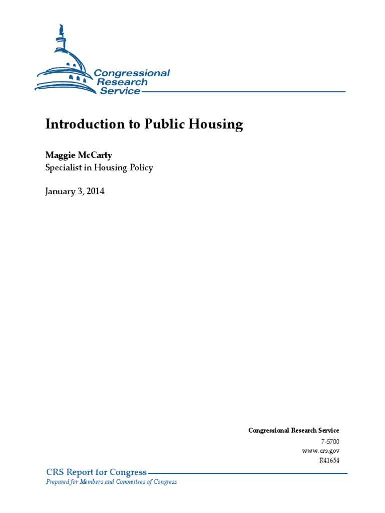 Introduction To Public Housing | PDF | Public Housing | Section 8 (Housing)