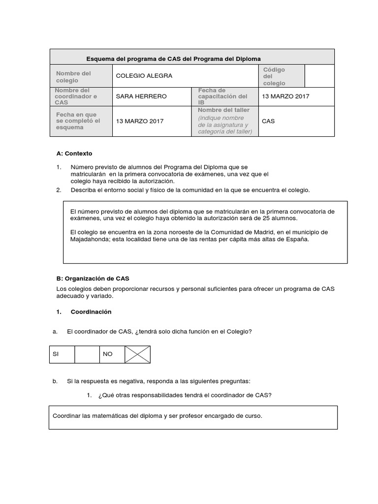 Cas Esquema Diploma | PDF | Organización no gubernamental | Aprendizaje