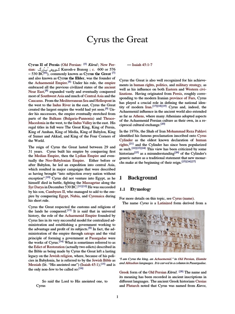 Cyrus The Great Pdf Cyrus The Great Europe Travel