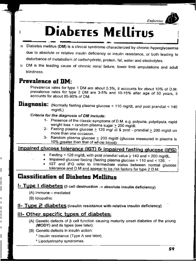 DM PDF | PDF | Hyperglycemia | Diabetes Mellitus