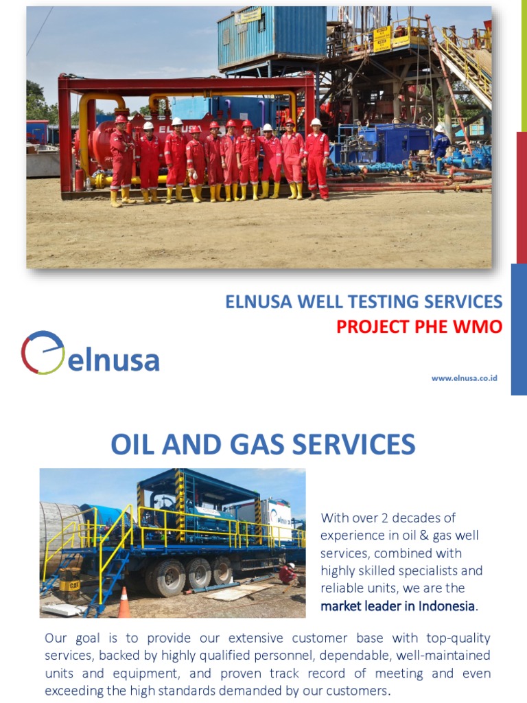 Elnusa Oil & Gas Well Testing Services | PDF | Petroleum Reservoir | Gases