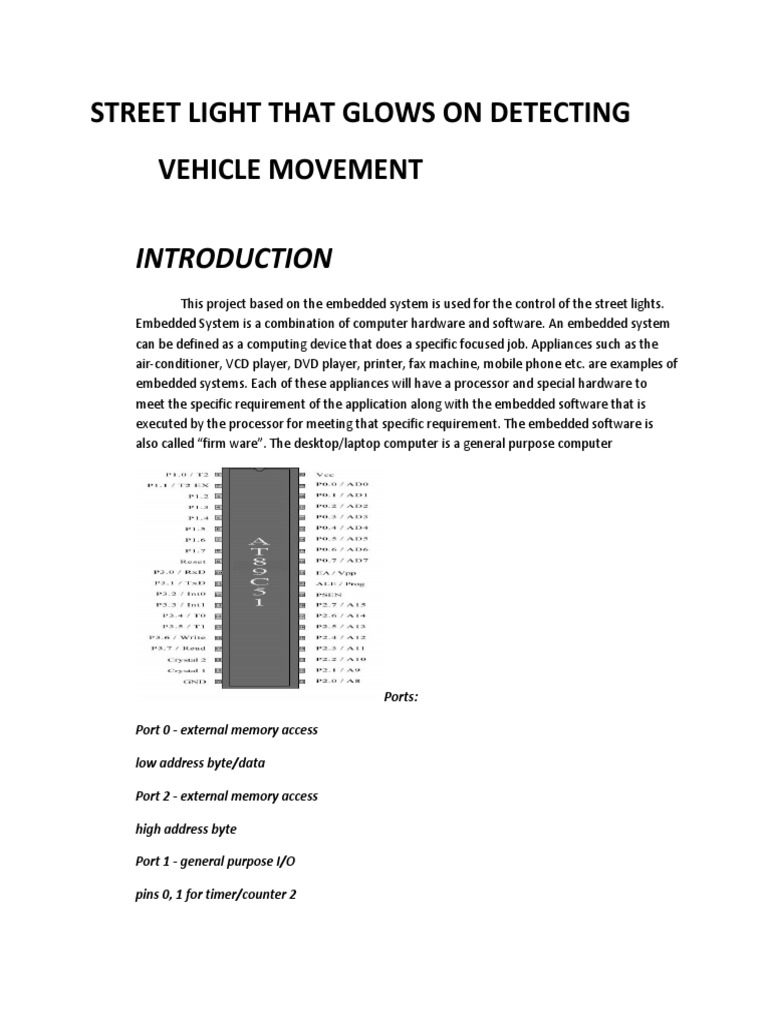 Street Light That Glows On Detecting | PDF