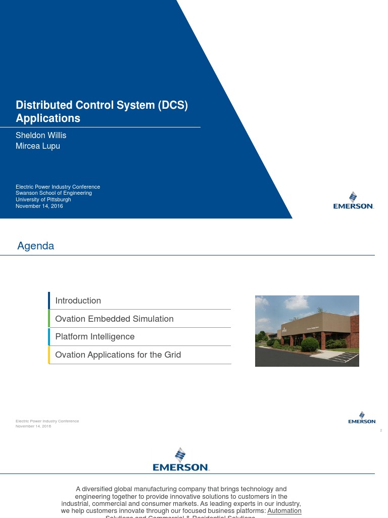 Emerson DCS | Download Free PDF | Distributed Generation | Electrical Grid